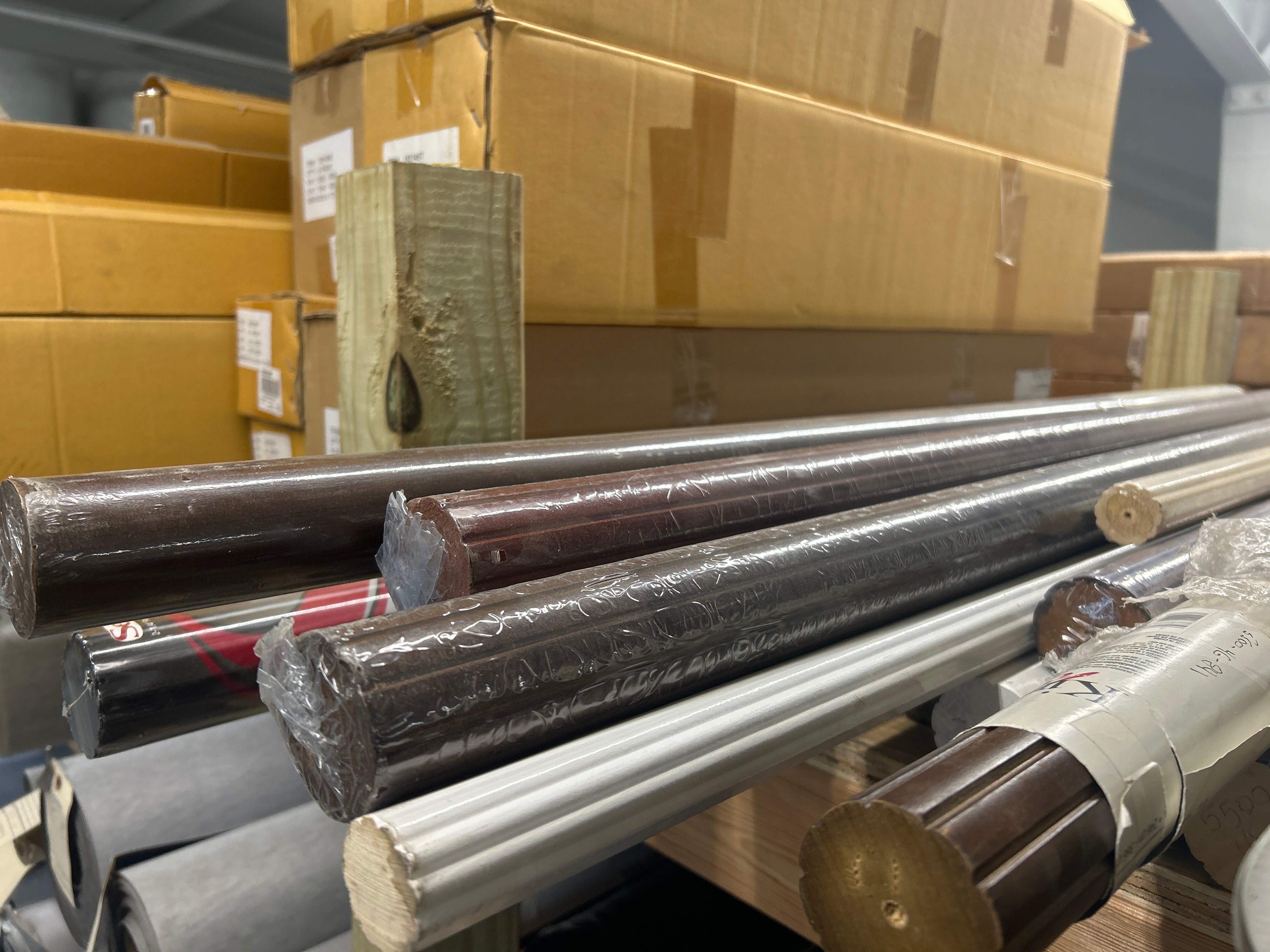 1" Diameter Wrought Iron 8 Foot Poles – Neo Fabrics and Supply Co.